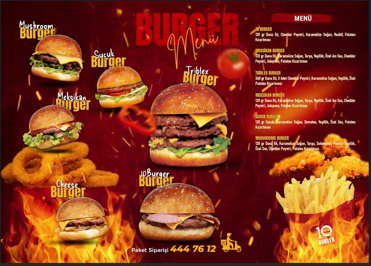 Carta de 10 Burger, Estambul