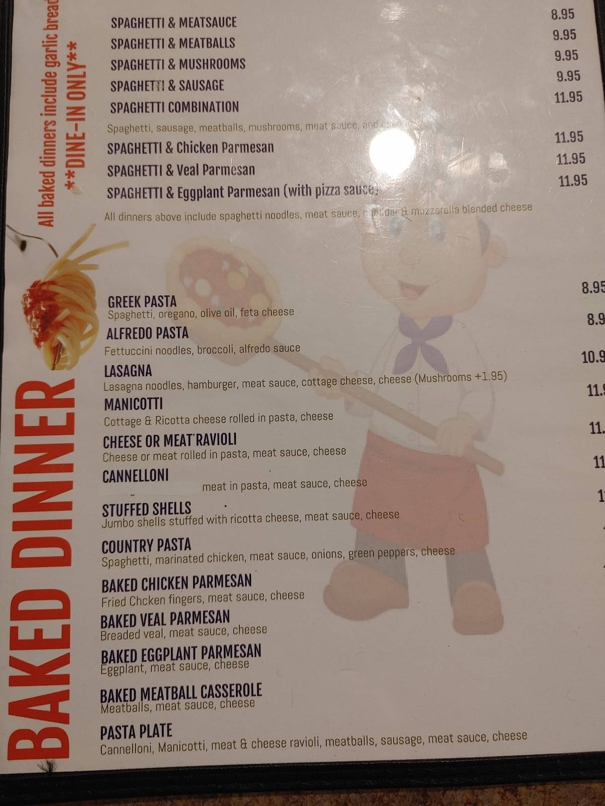 Menu at 2 Boys Pizza & Grill restaurant, Augusta