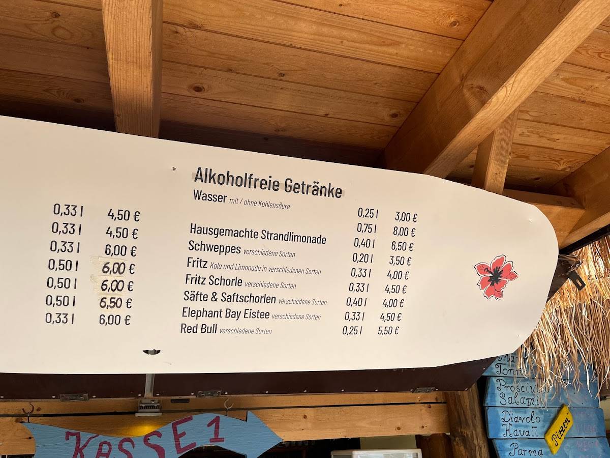 Speisekarte von 28°GRAD Strandbad Wedel pub & Bar, Wedel