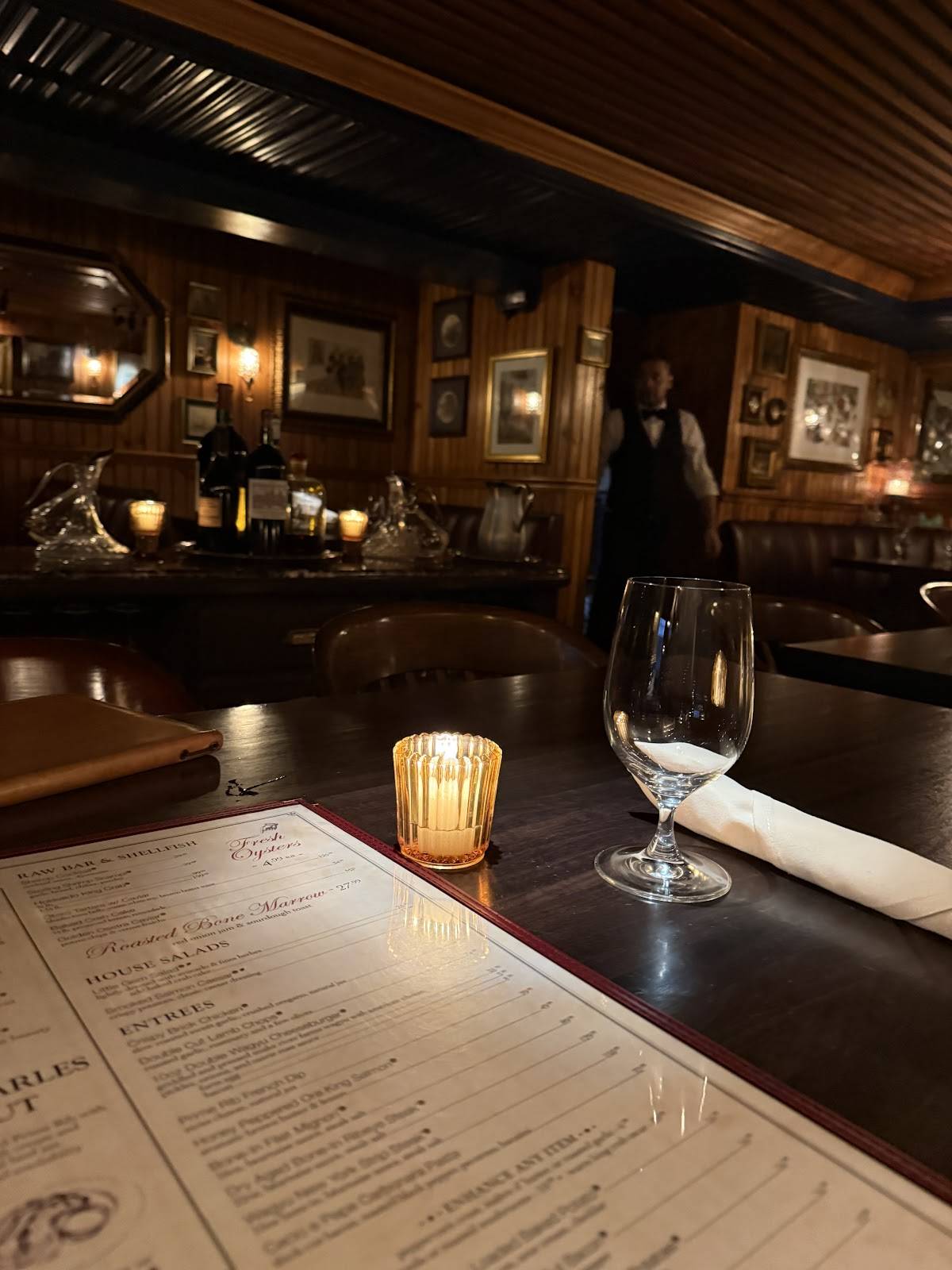 Menu at 4 Charles Prime Rib pub & bar, New York City