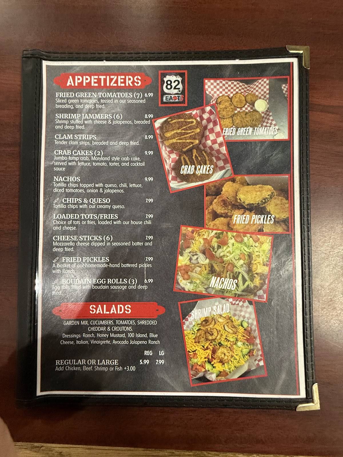 Menu at 82 Eats restaurant, Texarkana