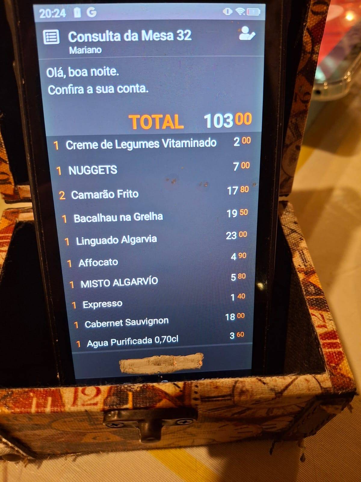 Menu em A Casa da Rocha restaurante, Portimão, Rua da Falésia Praia da ...
