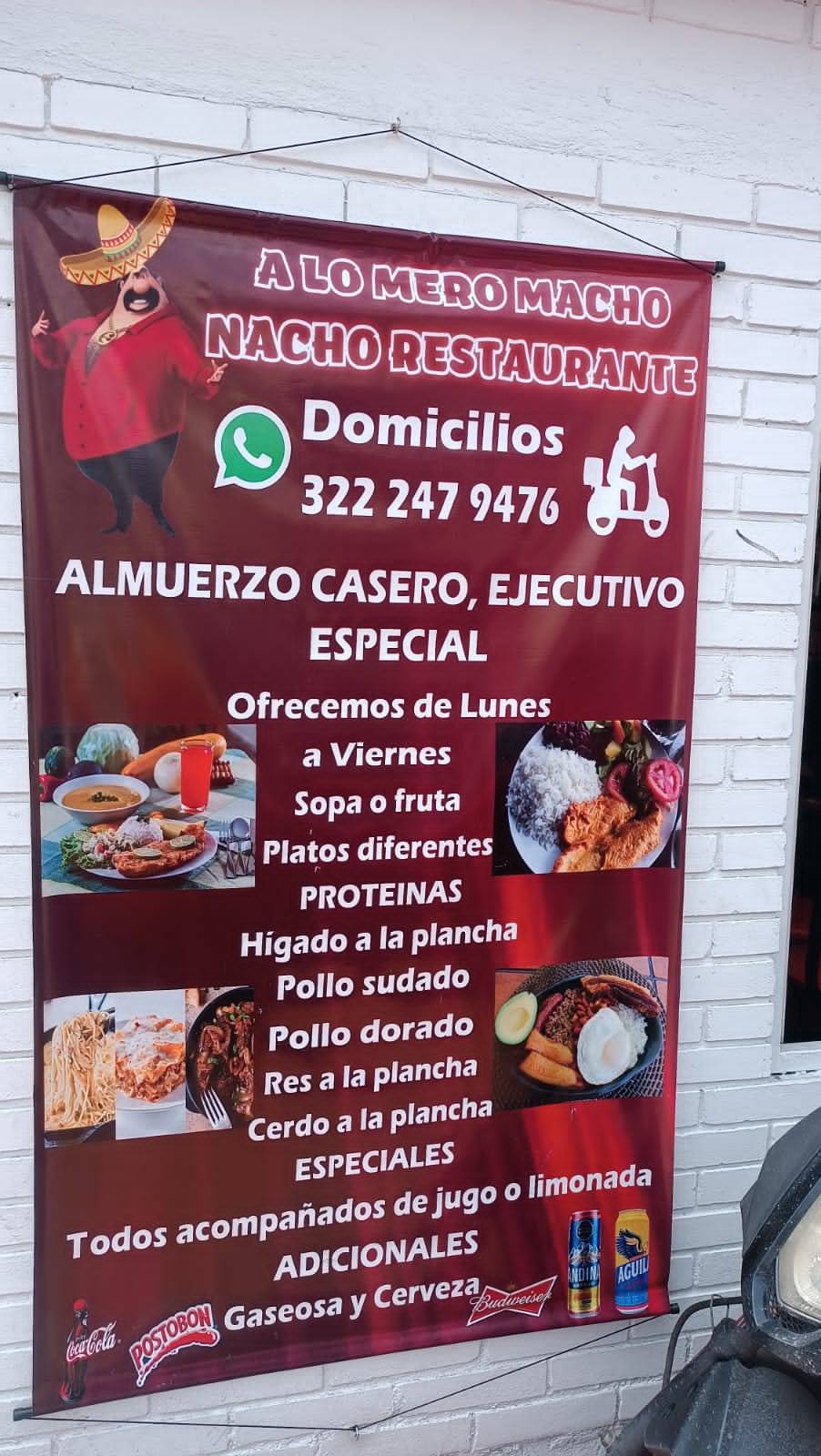 Carta del restaurante A Lo Mero Macho, Bogotá, Cra. 72b #8-59