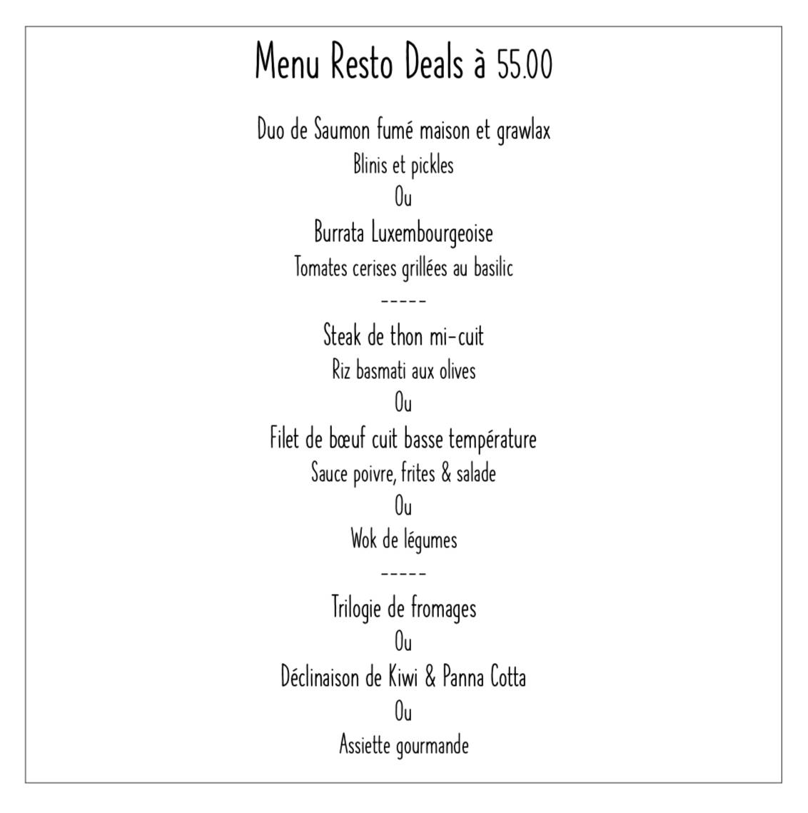 Menu au AU P'TIT MAX - KIRCHBERG restaurant, Luxembourg, 23 Rue de la ...