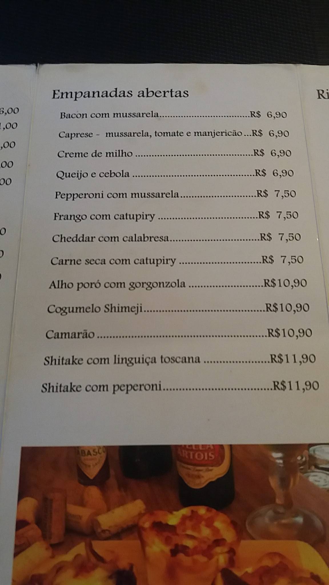Menu em Ayres - Empanadas Argentina pizzaria, Belo Horizonte