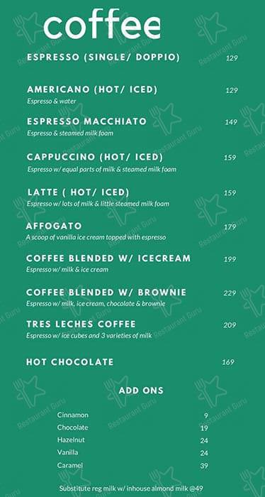 Menu at Aaromale - Cafe & Creative Community, Hyderabad
