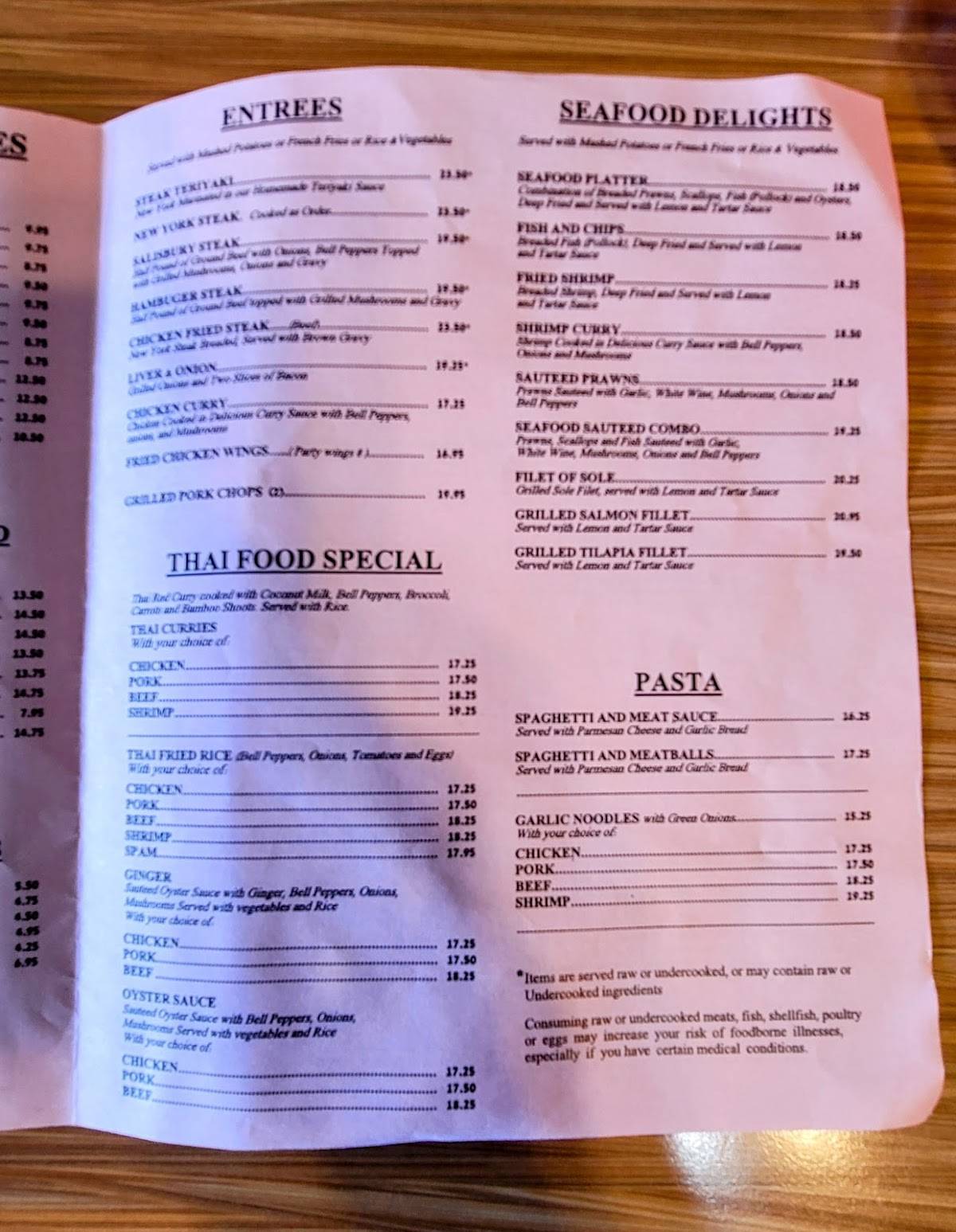 Menu at Southshore Cafe, Alameda