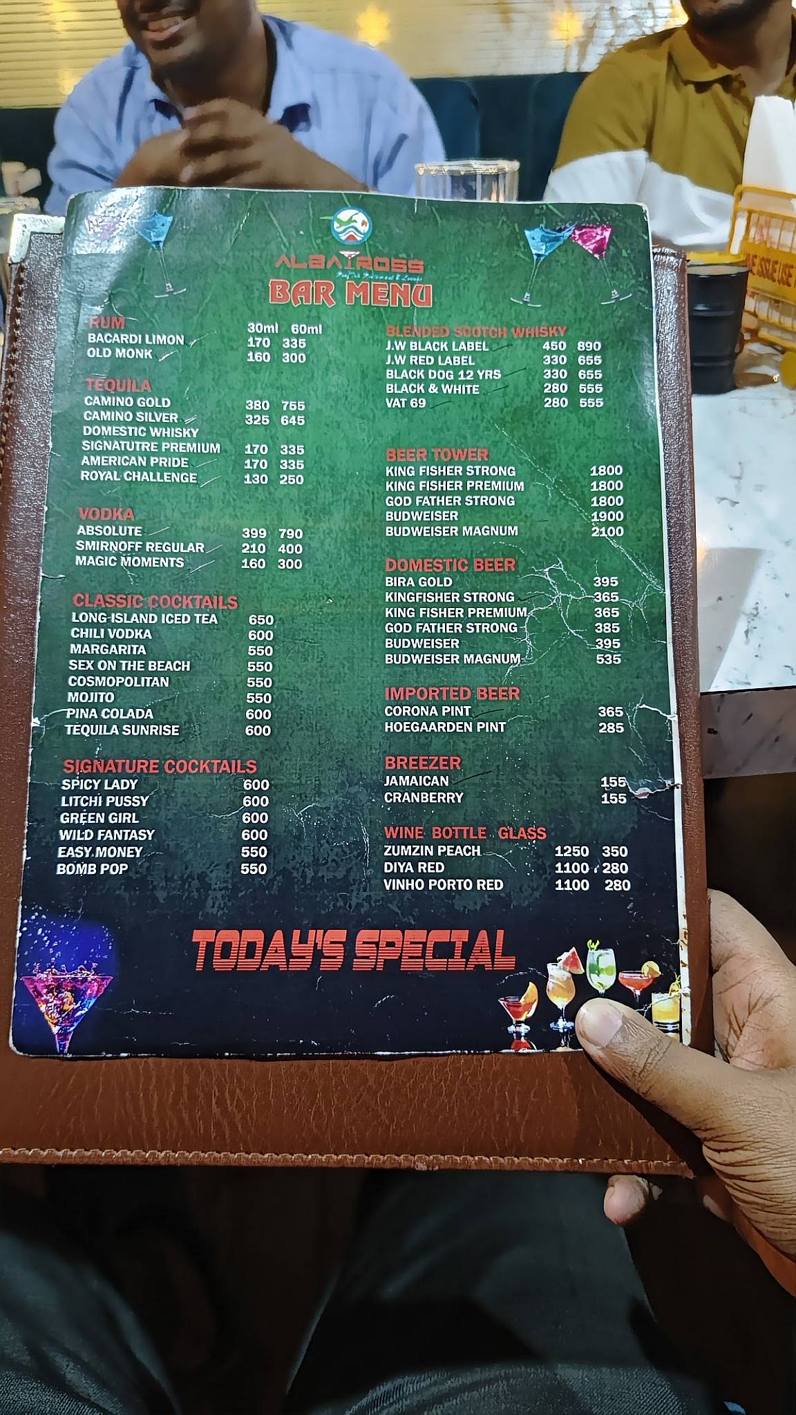 Menu at Albatross Rooftop Restaurant & Lounge, Tezpur