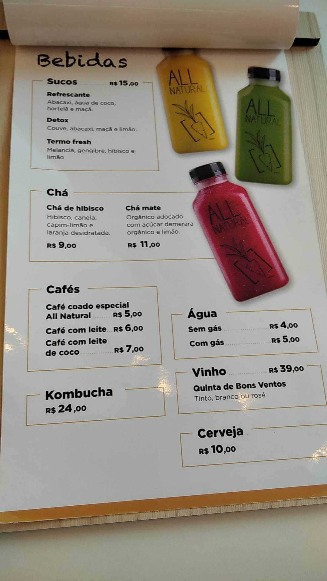 Carta del restaurante All Natural - Batel, Curitiba