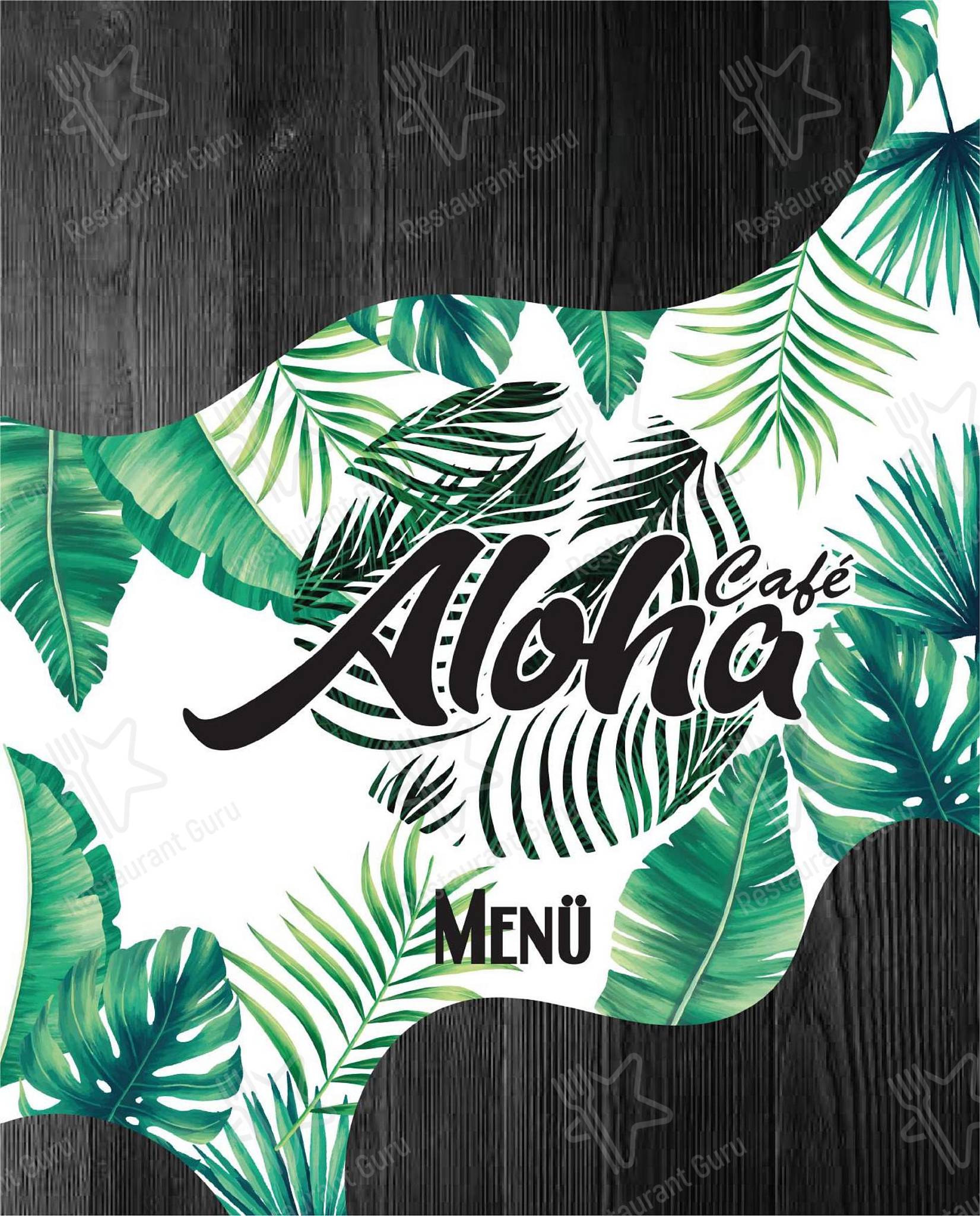 Menu at Aloha Restaurant, Istanbul