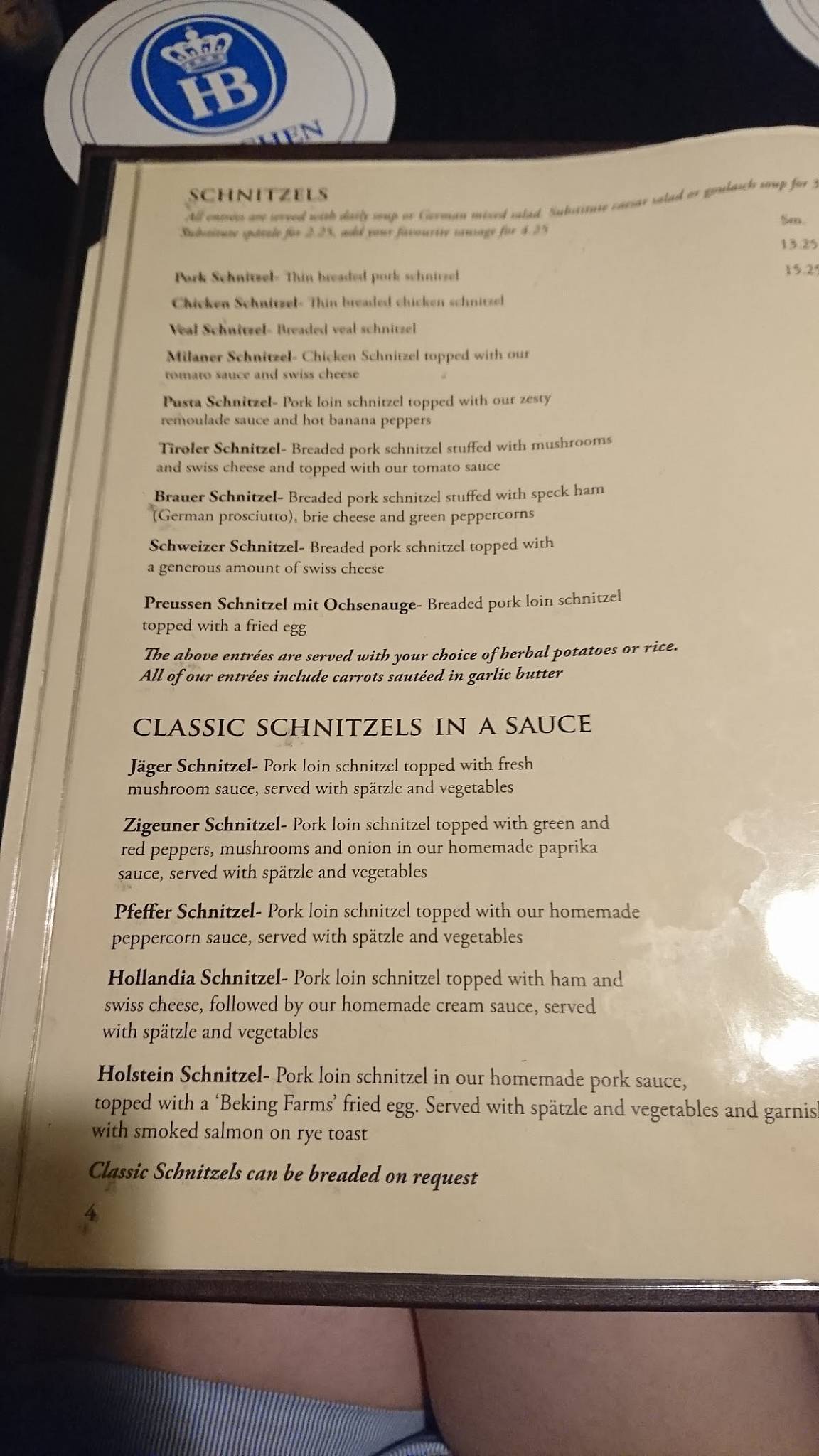 Menu at Amadeus Cafe, Kingston