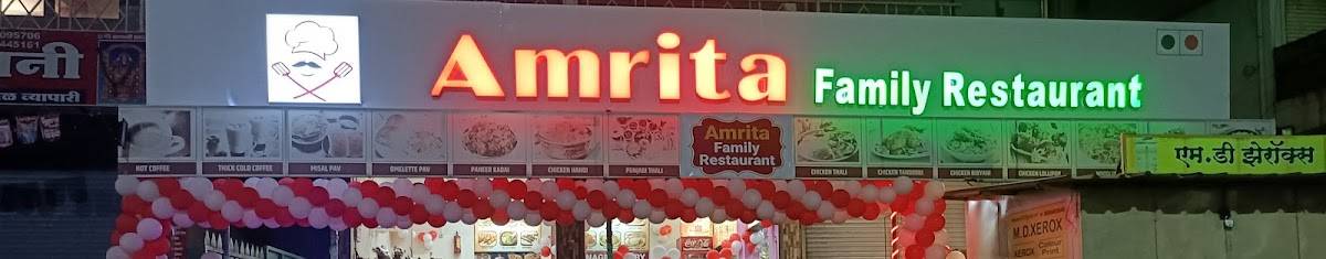 Menu at Amrita Family Restaurant, Pune