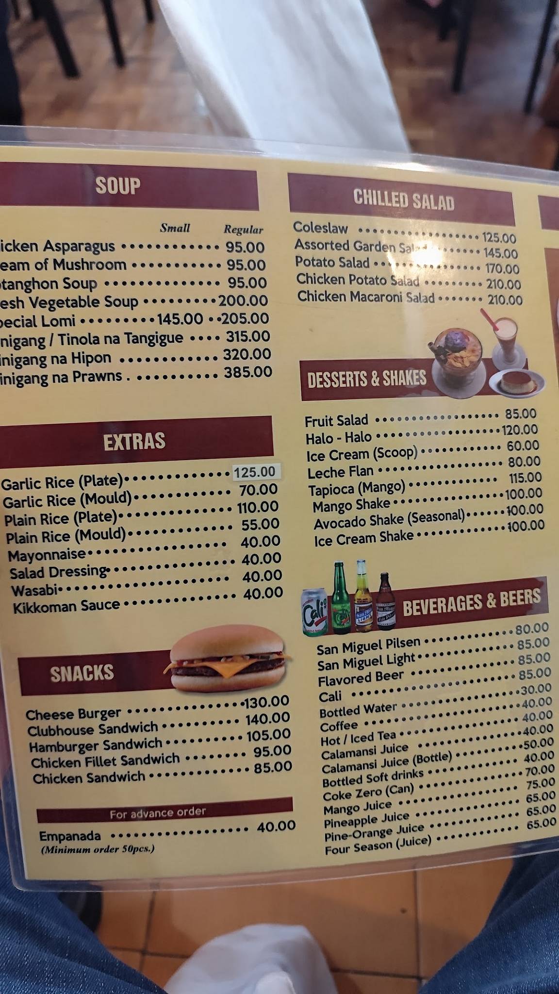 Menu at Ams Chicken Haus, Inc. restaurant, Iligan City