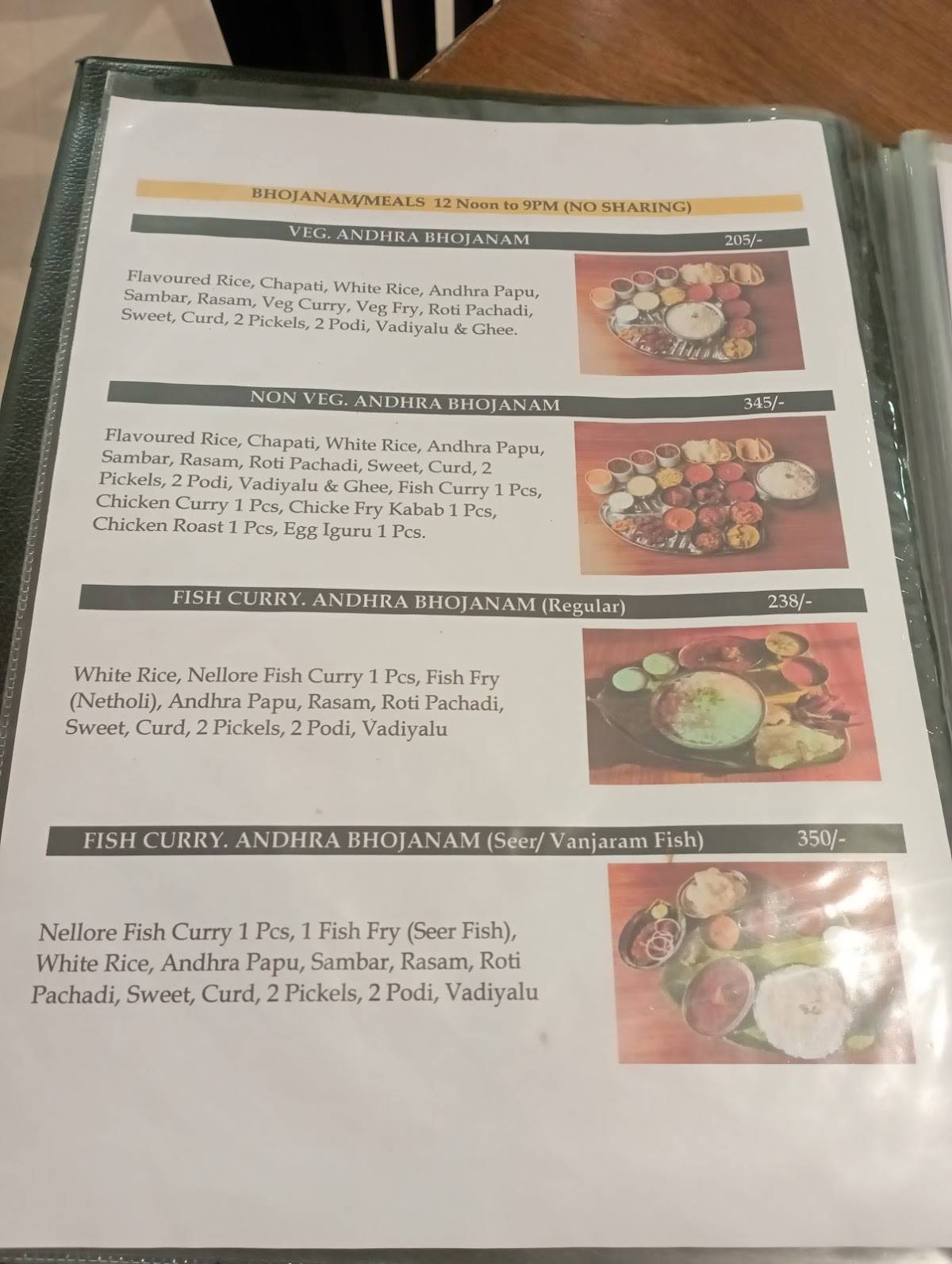 Menu at Andhra Kaaram - Taste The Tradition "Authentic Andhra Food ...