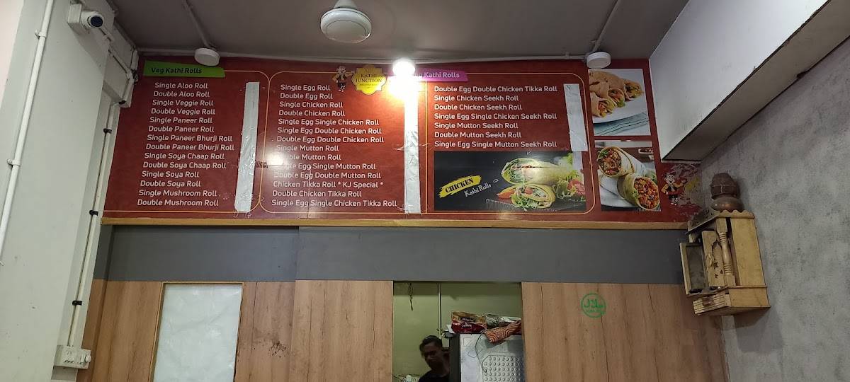 Menu at Kathi Junction, Ankleshwar
