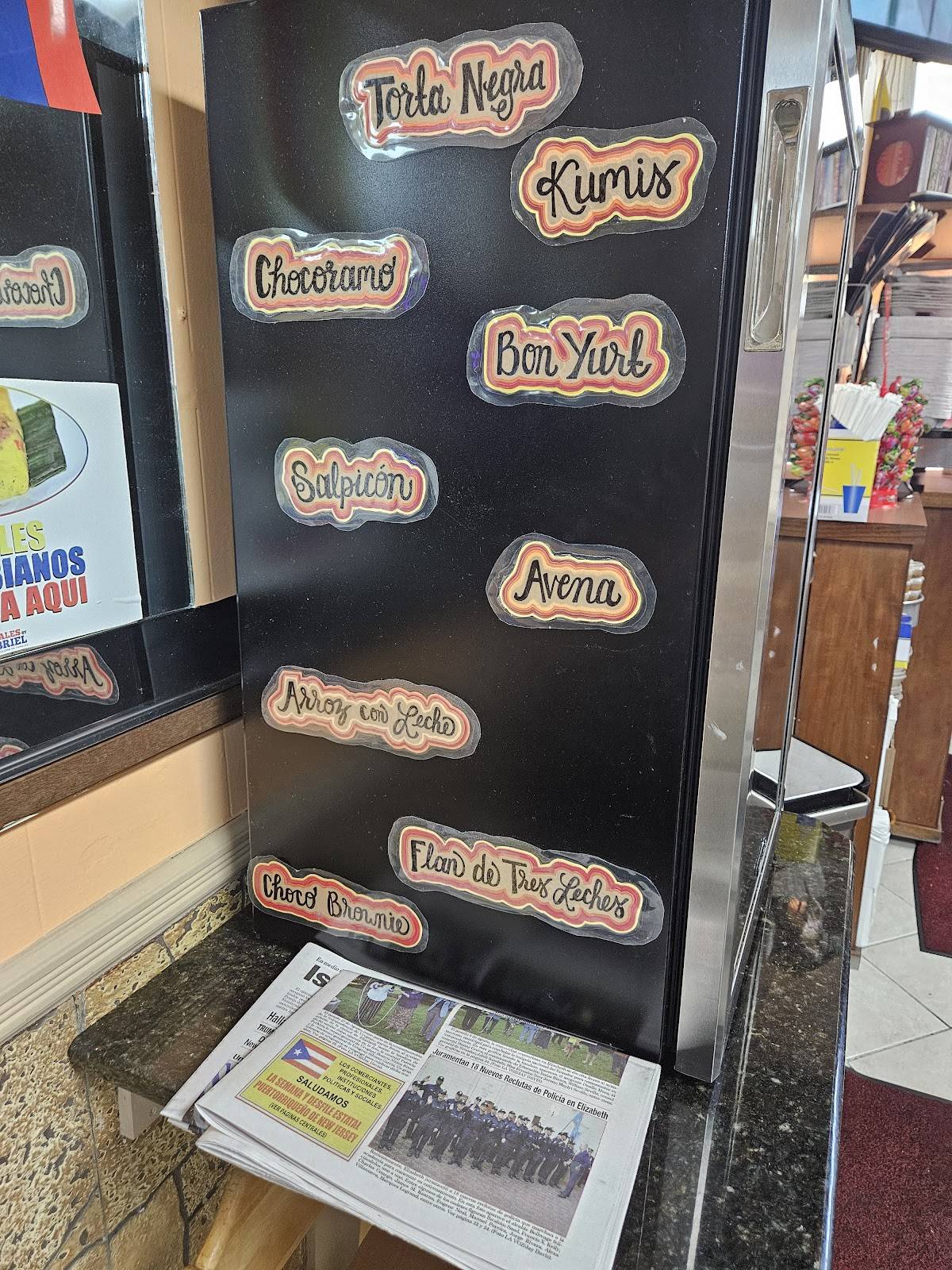 Menu at Antojos Colombianos Restaurant & Bakery, Harrison