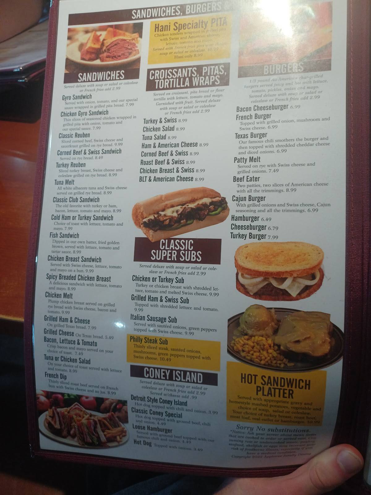 Menu at Apple Tree Family Dining restaurant, Lapeer