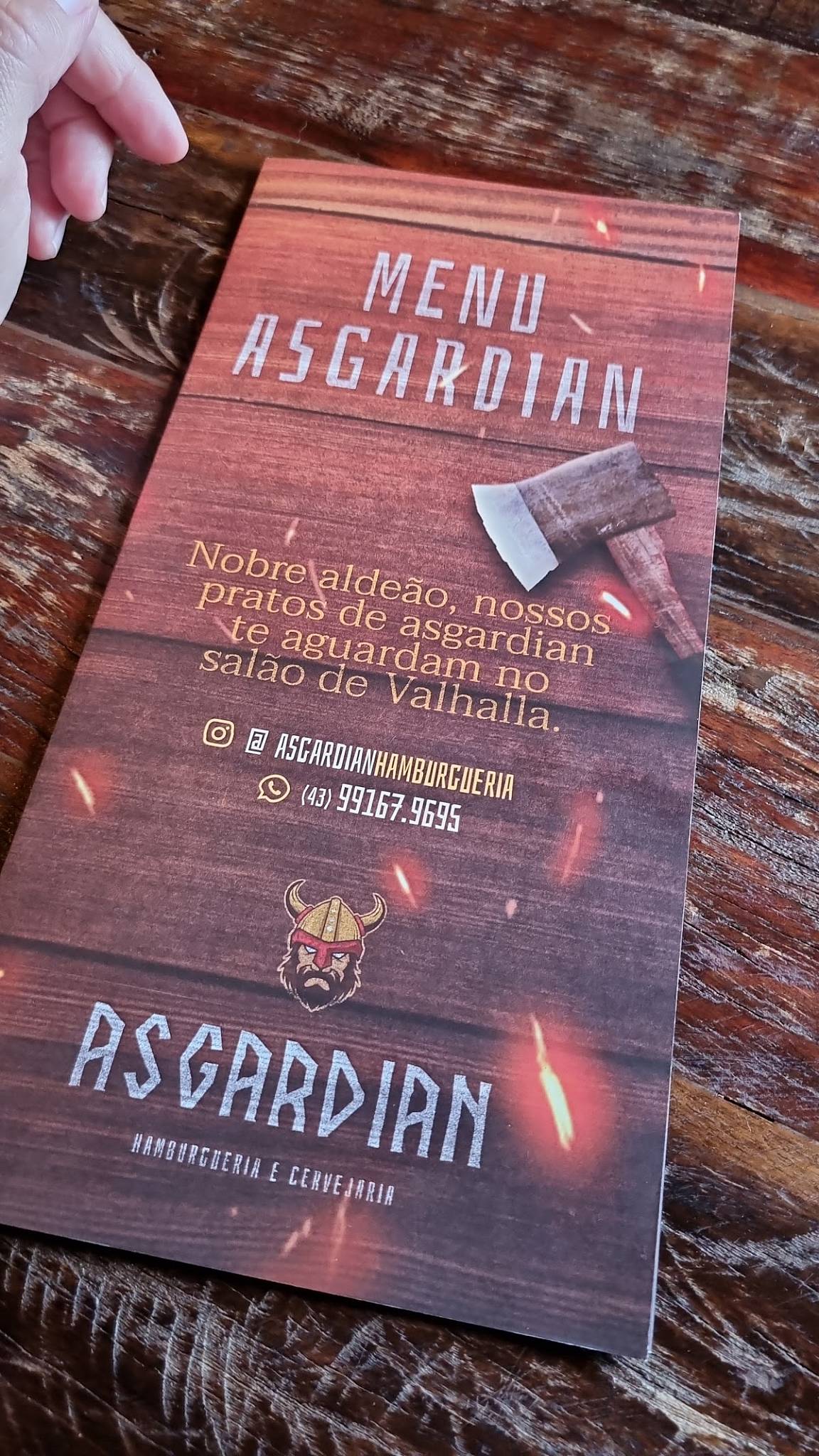 Menu em Asgardian Hamburgueria restaurante, Arapongas