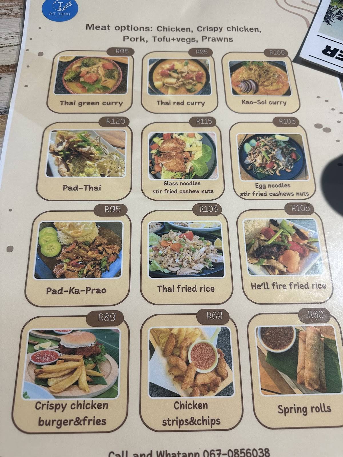 Menu at At Thai Westville Country Club, Durban