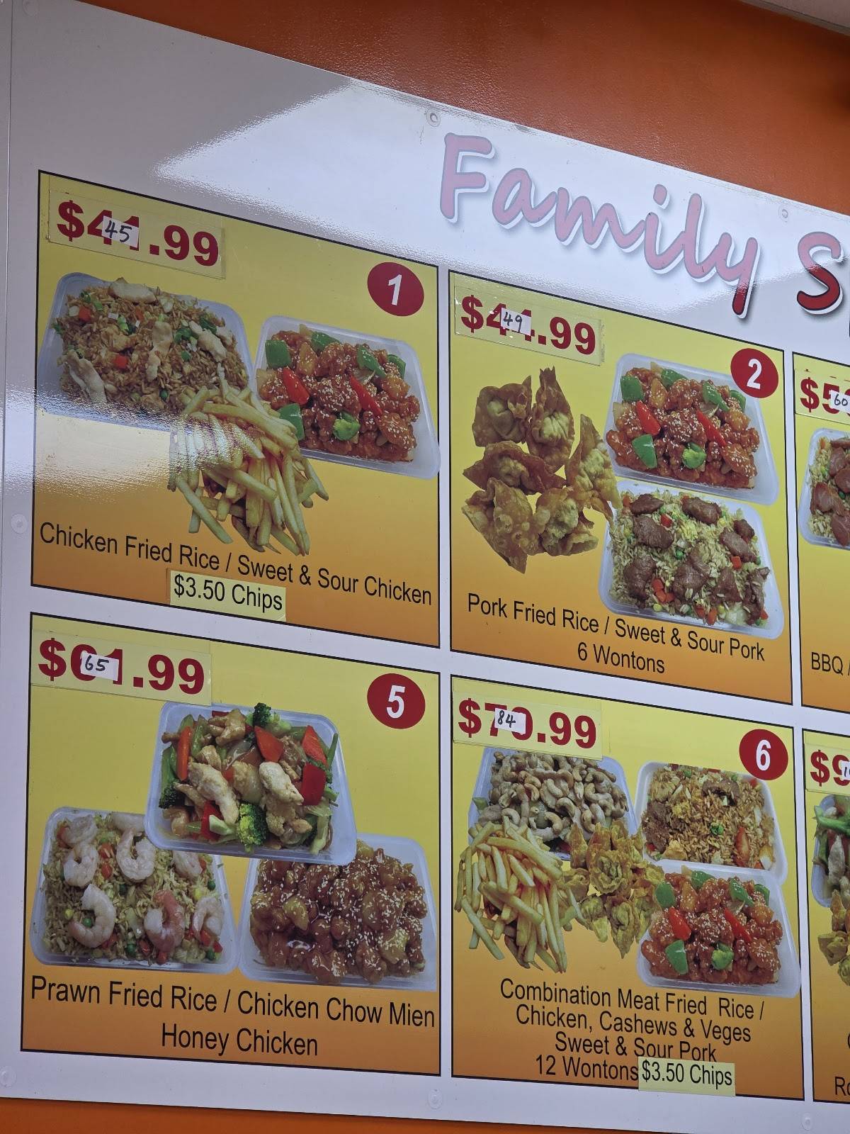 Menu at Magic Chef Takeaway fast food, Auckland