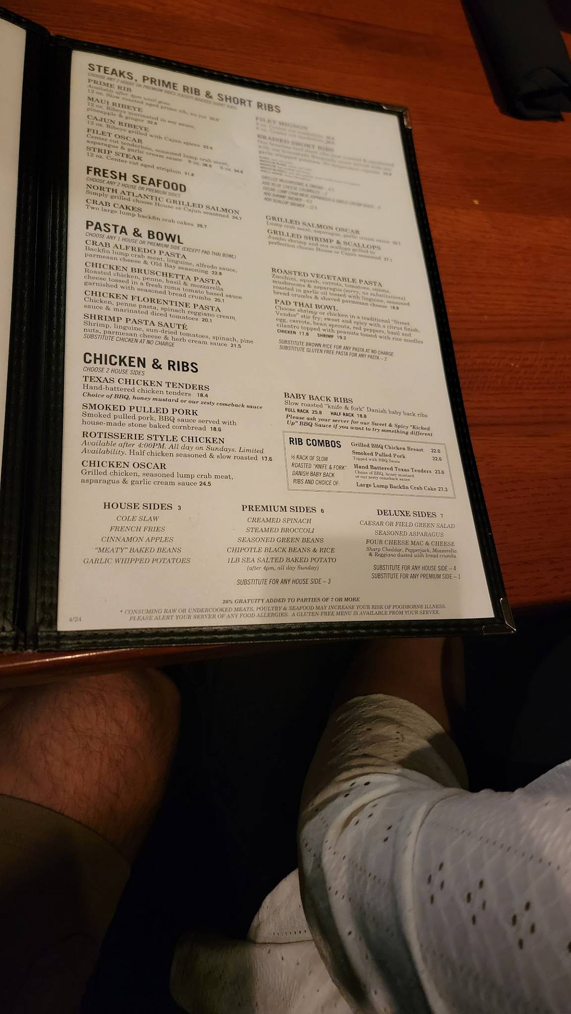 Menu at Austin's Restaurant & Bar, West Lawn