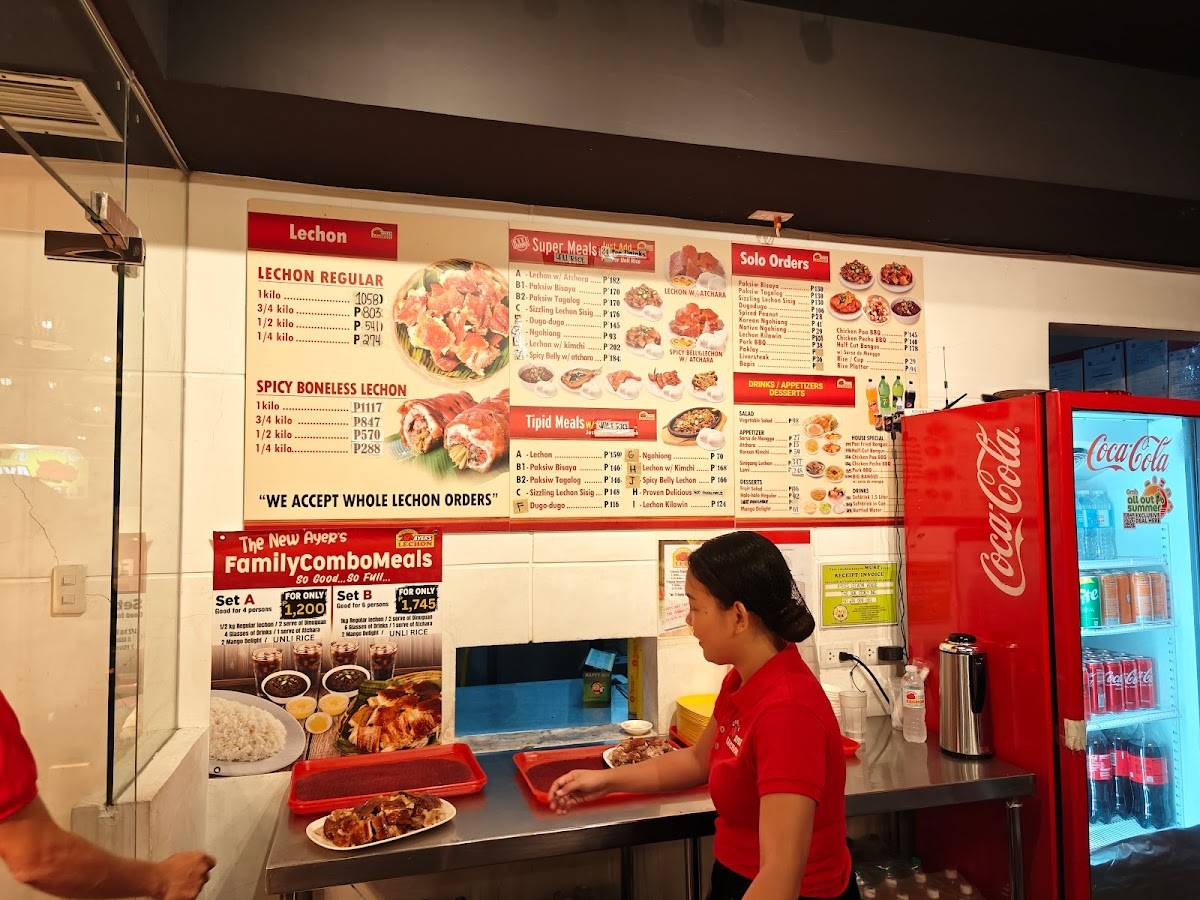 Menu at Ayers Lechon House restaurant, Cebu City, i2 Bldg