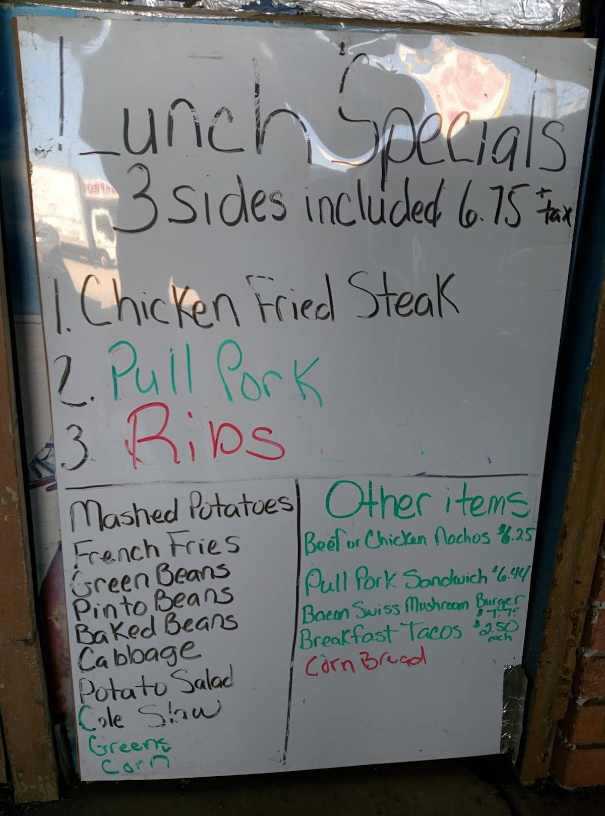 Menu at Hickory House Barbecue, Dallas, 600 S Riverfront Blvd
