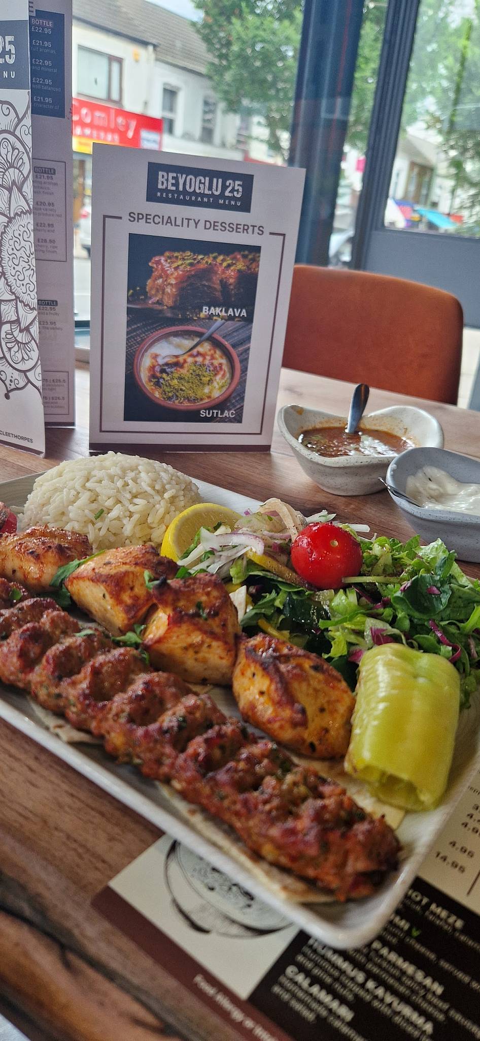 Menu at BEYOGLU 25- TURKISH RESTAURANT, Cleethorpes
