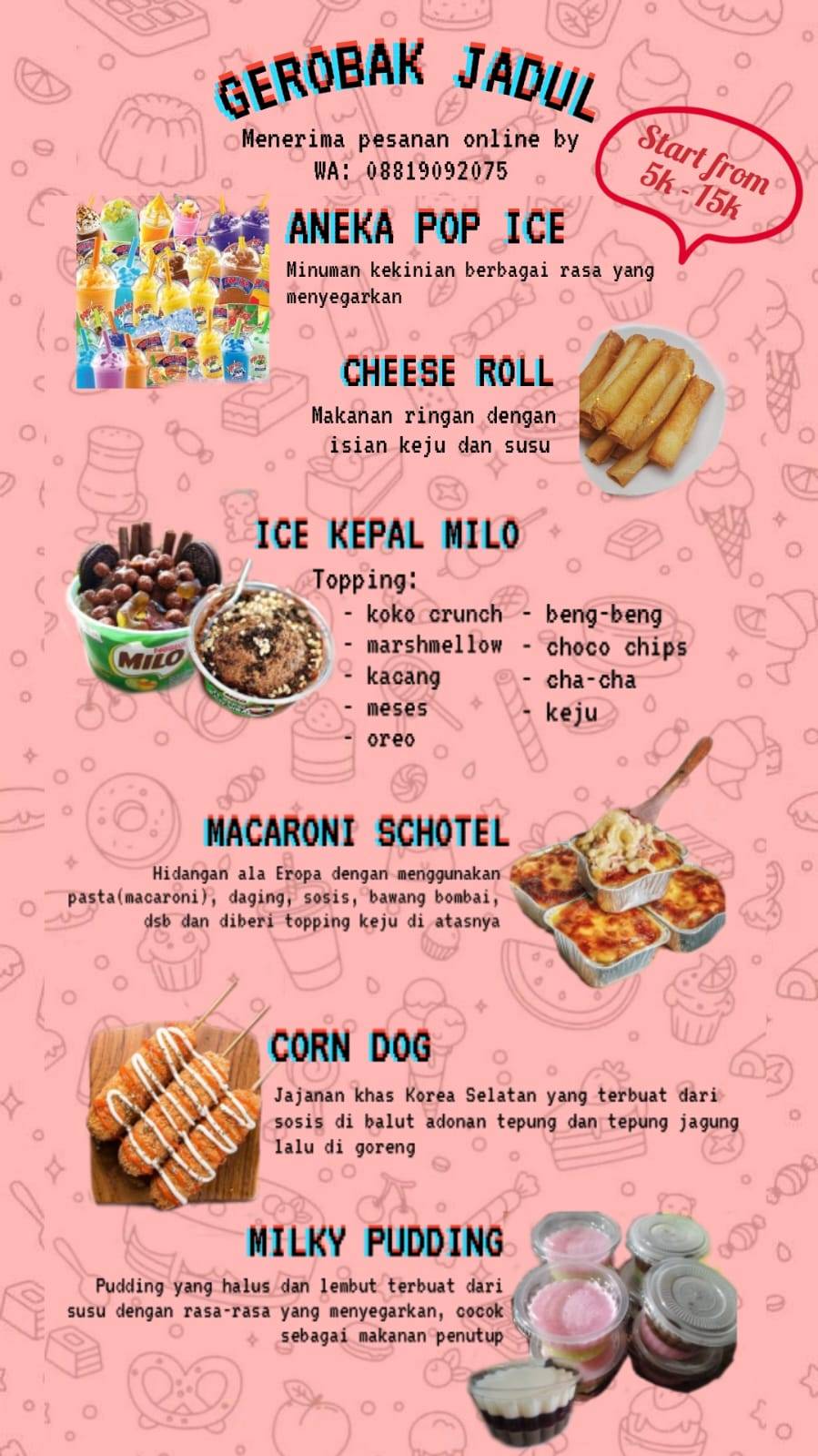 Carta de BLESSED KITCHEN, Indonesia