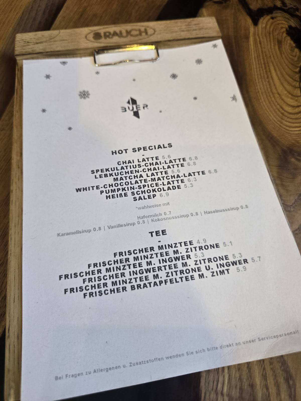 Carta del restaurante BUER 1, Gelsenkirchen