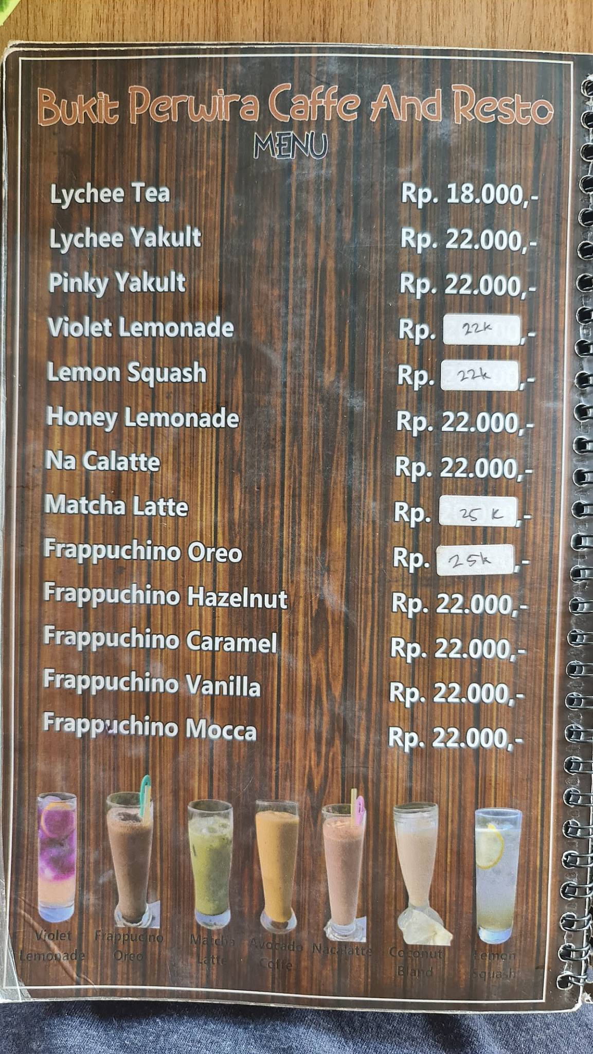 Menu at BUKIT PERWIRA Cafe and Resto, Indonesia