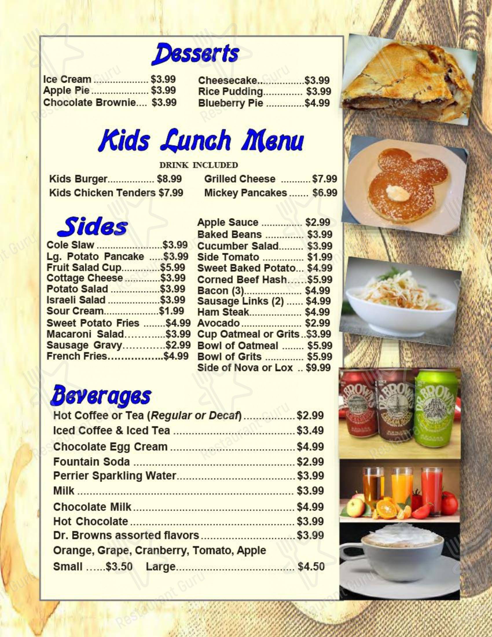 Menu at Bagel Tree Restaurant, Delray Beach