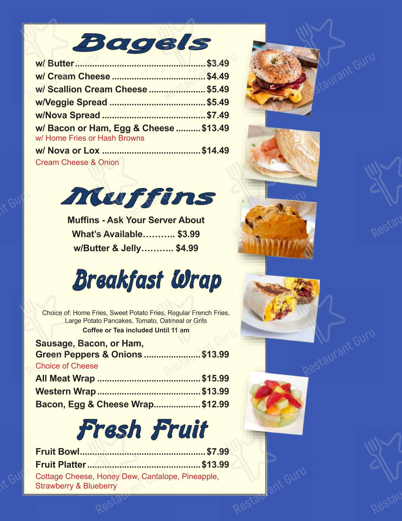 Menu at Bagel Tree Restaurant, Delray Beach