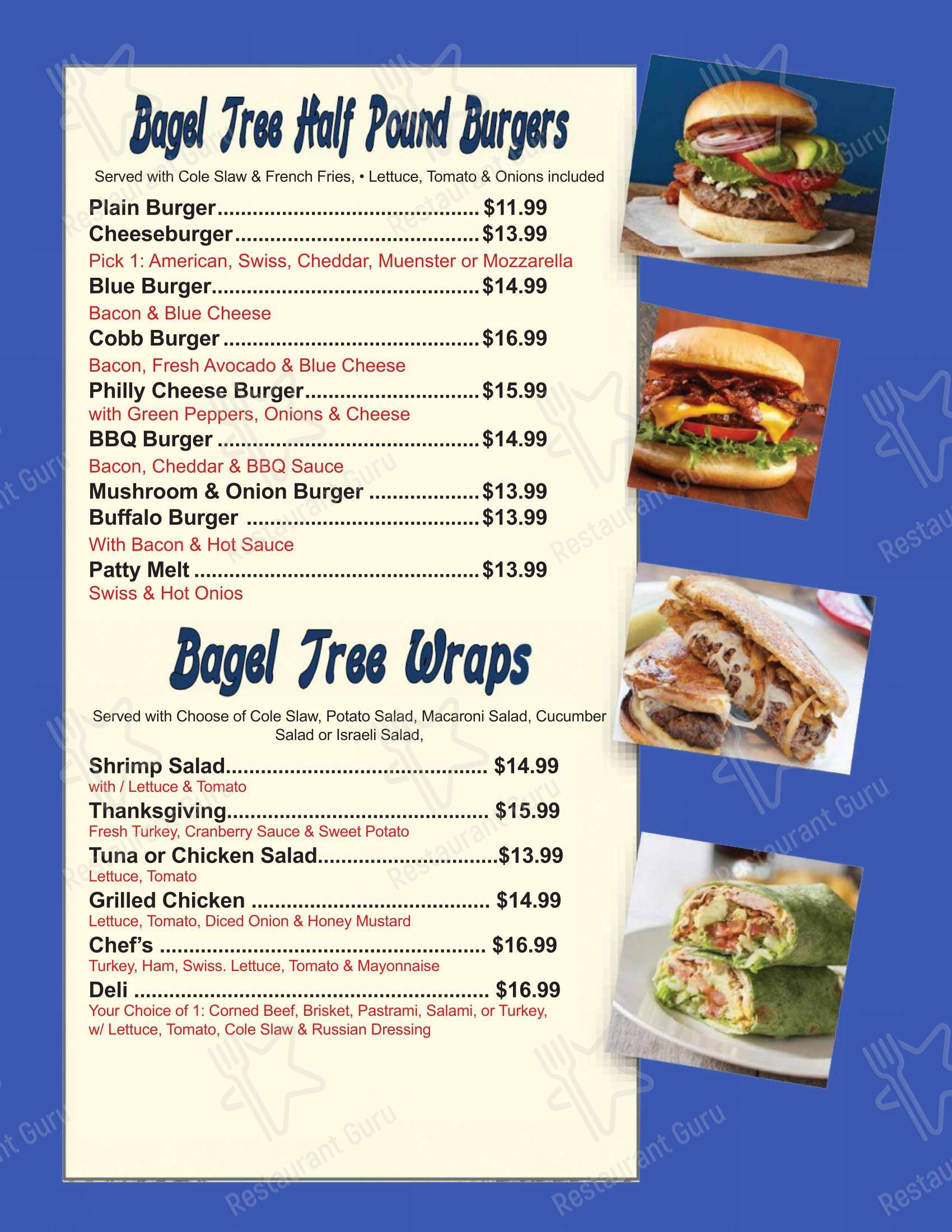 Menu at Bagel Tree Restaurant, Delray Beach