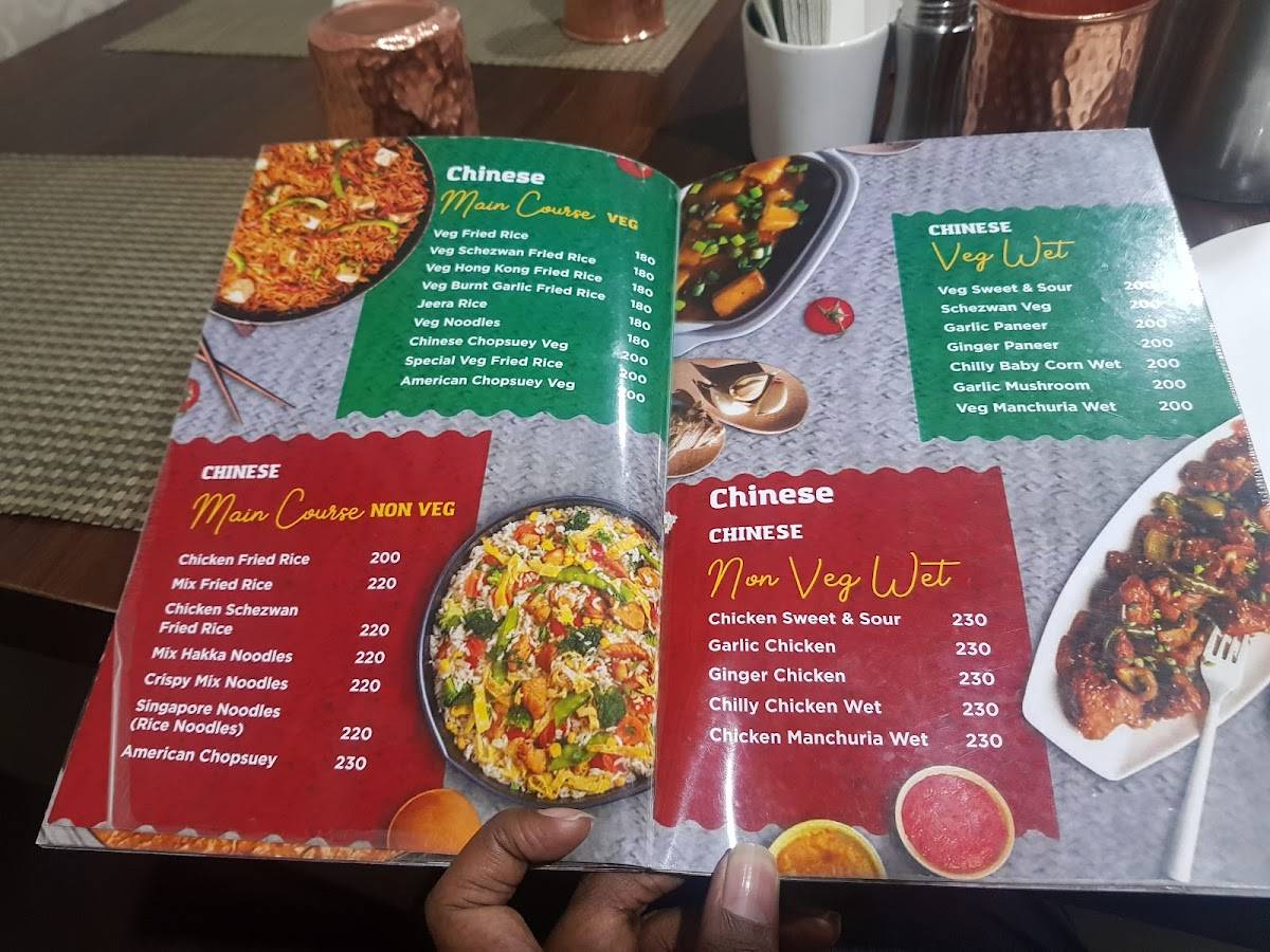 Menu at Bahar Biryani Cafe, Hyderabad, 8-15-142