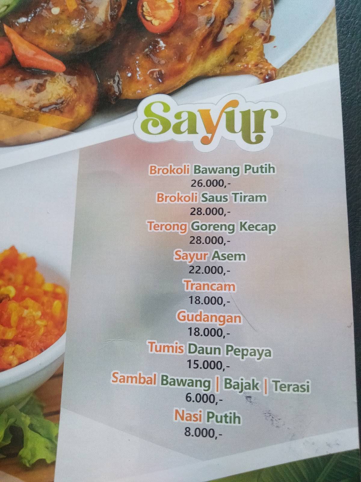 Menu at Bale Roso Resto restaurant, Tamanmartani