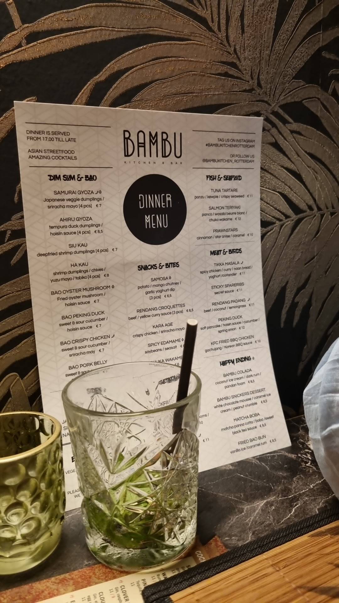 Speisekarte von Bambu Kitchen & Bar, Rotterdam