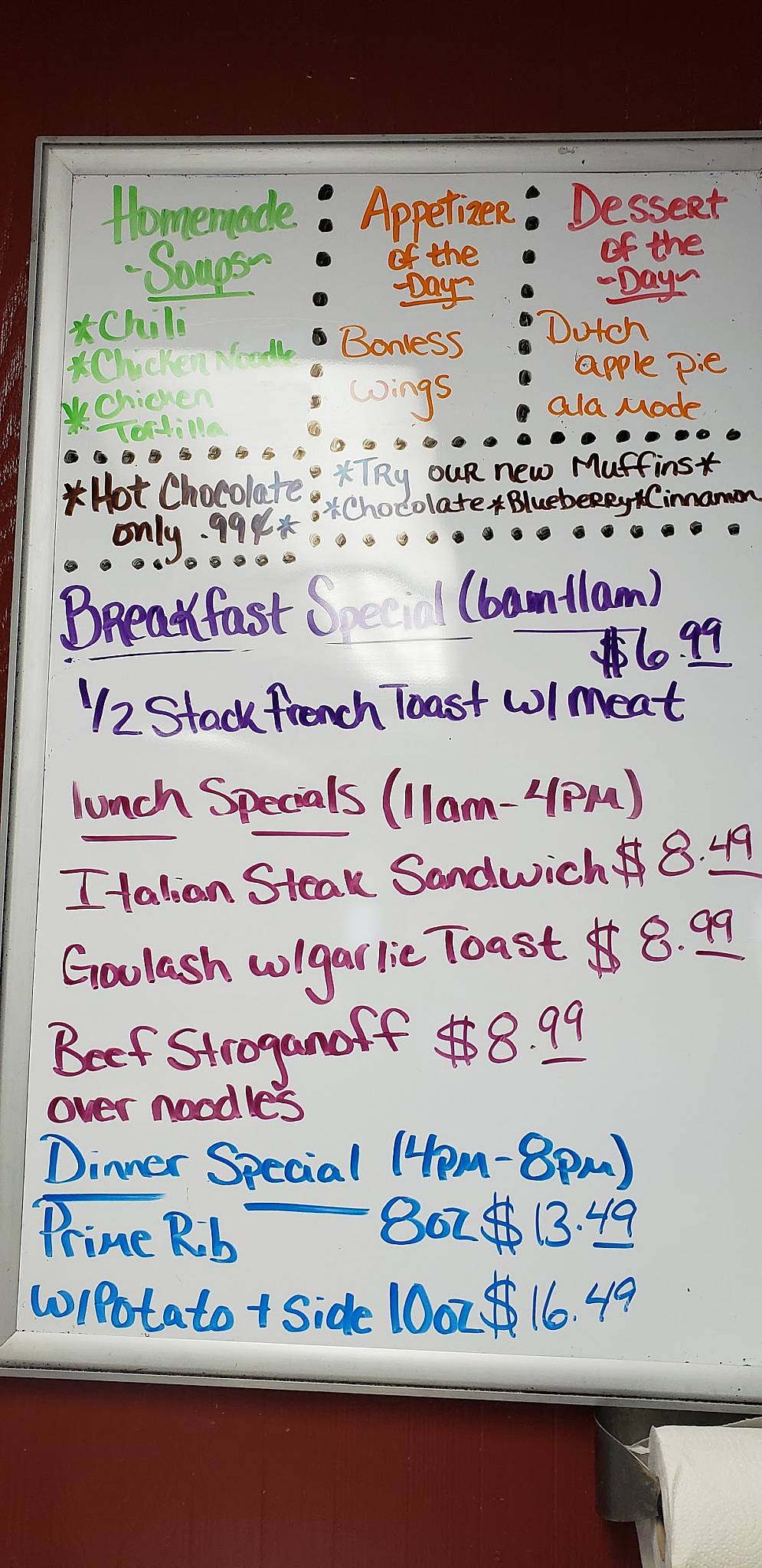 Menu at Linwood Corners Cafe, Linwood