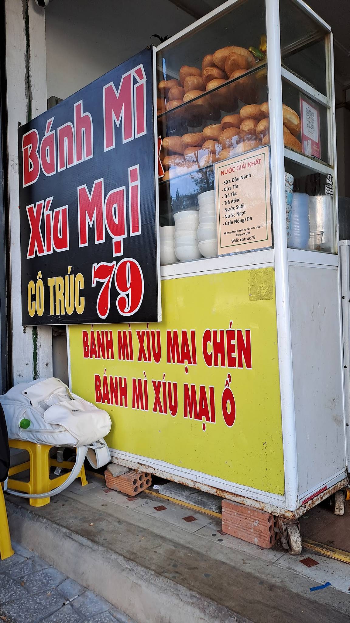 Menu at Bánh Mì Xíu Mại 79, Dalat