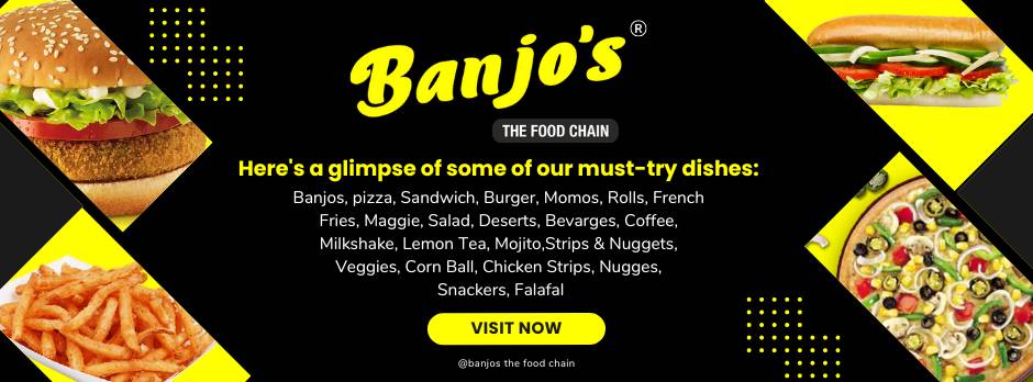 Menu at Banjo's The Food Chain Best fast food in nashik Pizza Burger ...