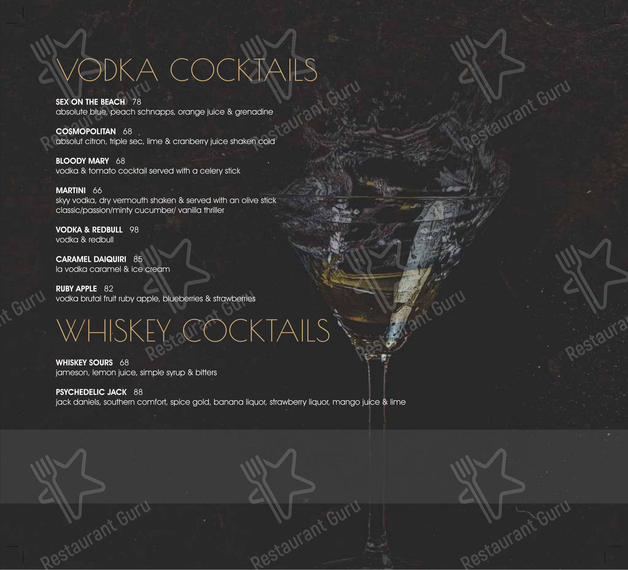 Menu at Baobab Cafe & Grill, Pretoria, Menlyn Shopping Centre