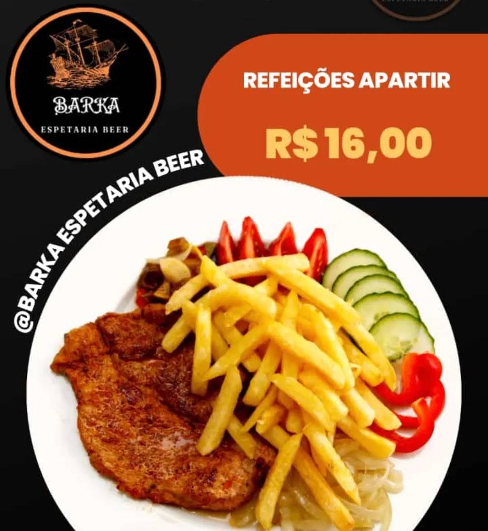 Menu at Barka Espetaria Beer, Belém