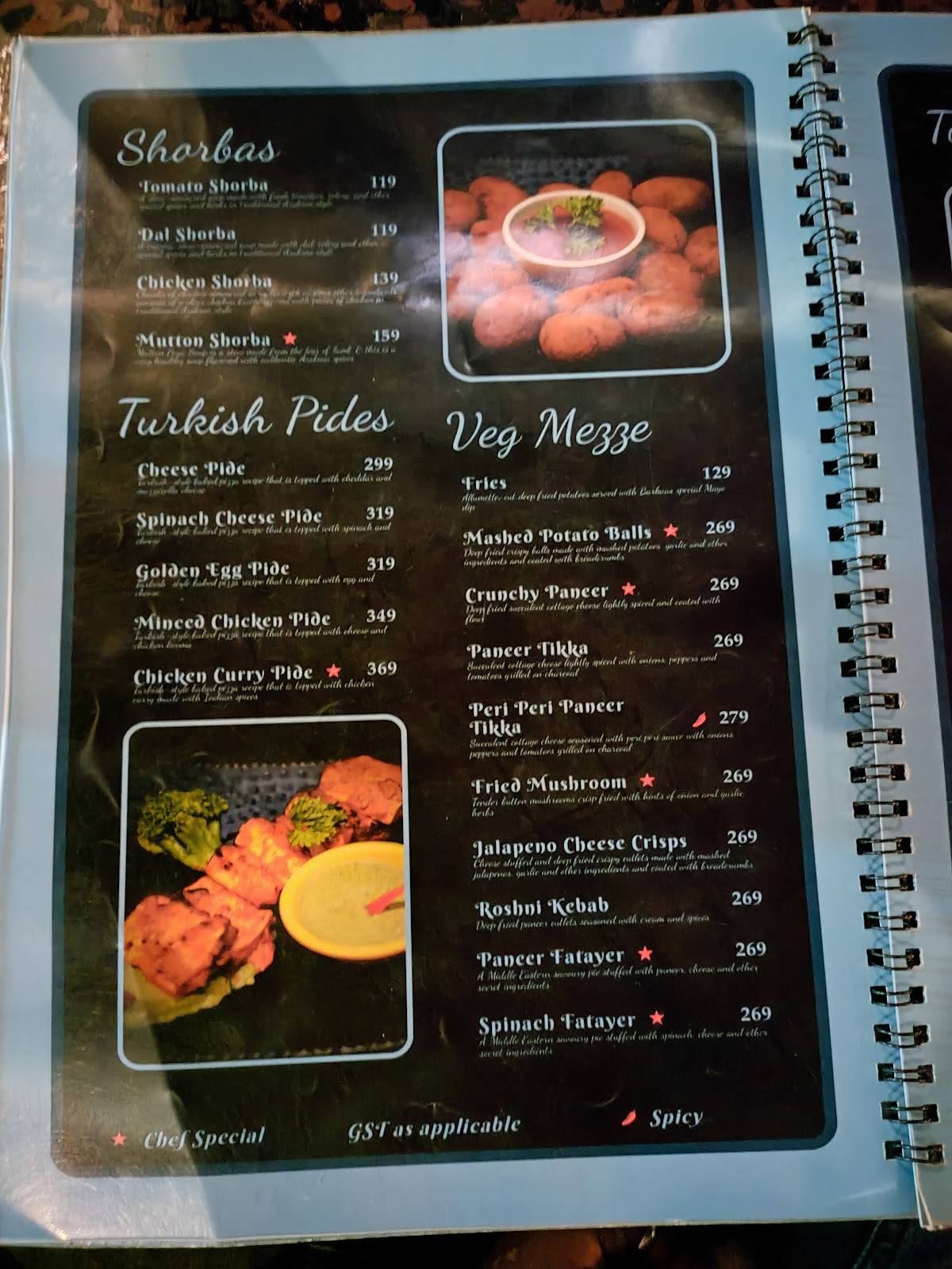 Menu at Barkaas Arabic Restaurant, Vijayawada, Donepudi Dharmarao Road
