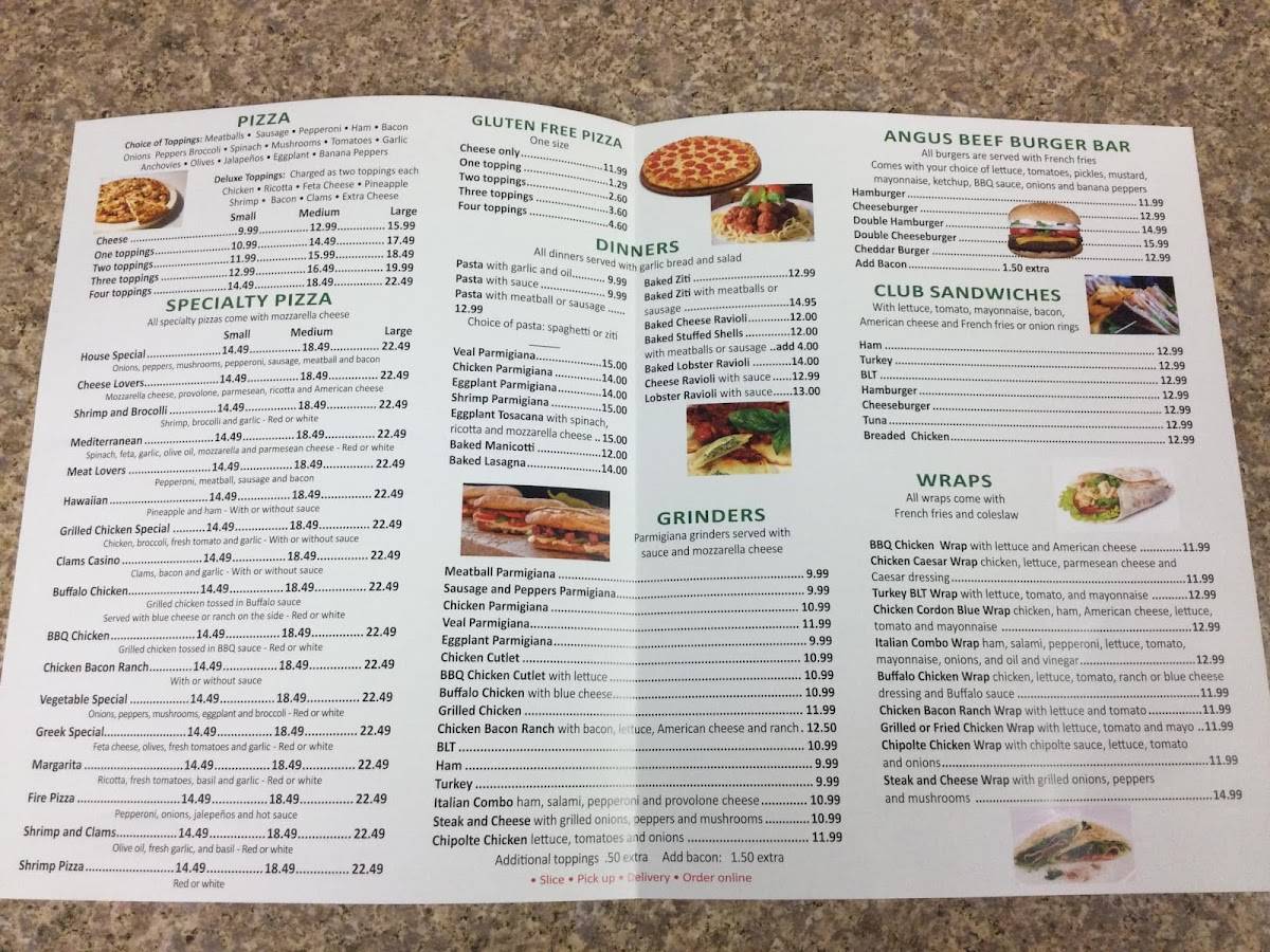 Menu at Beacon Falls Pizza Palace pizzeria, Beacon Falls