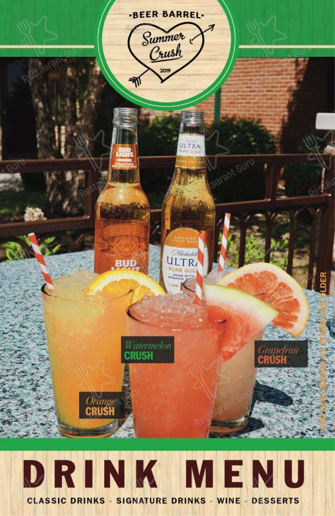 Menu at Beer Barrel Pizza & Grill, Lima, S Dixie Hwy