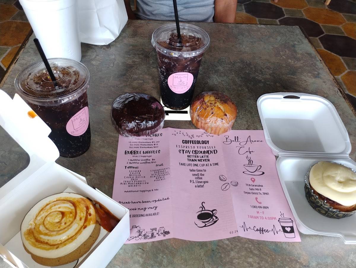 Menu at Bell'Aroma Cafè, Corpus Christi