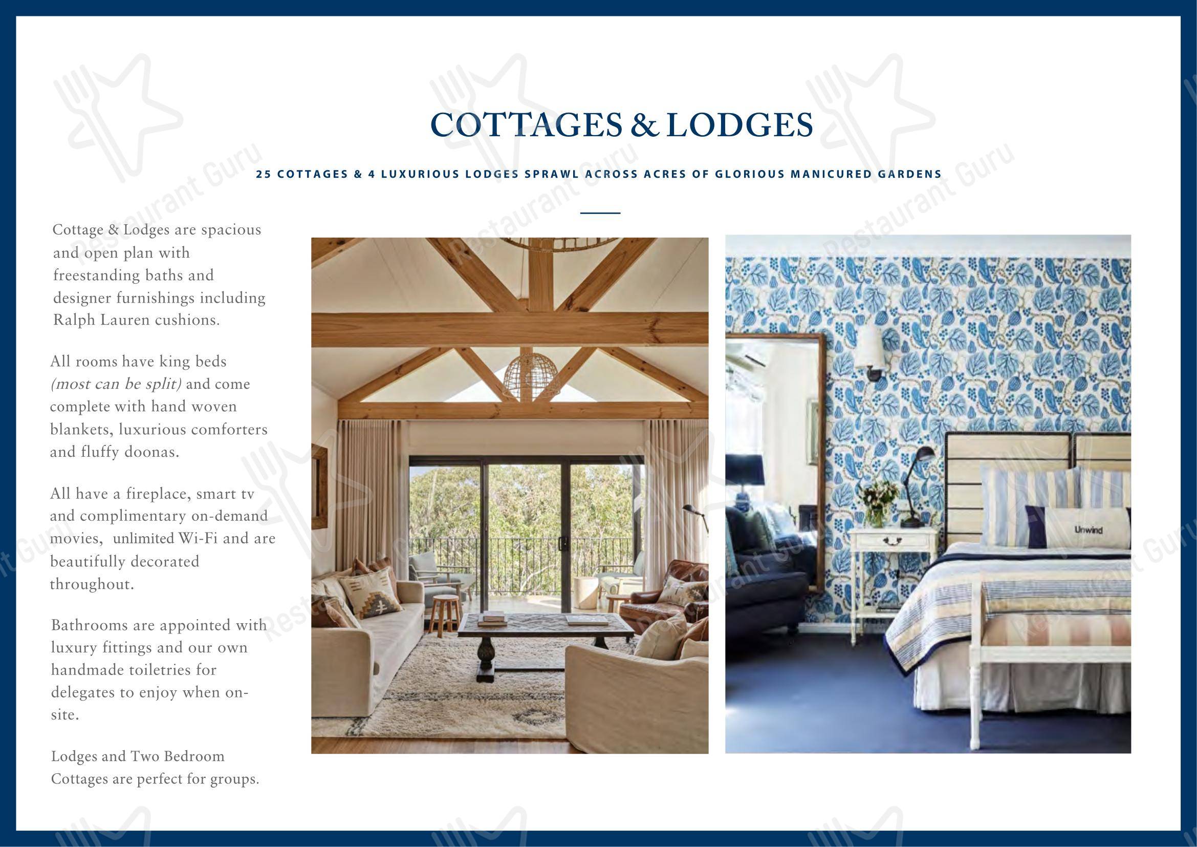 Carta de Bells at Killcare Boutique Hotel, Restaurant & Spa, Killcare ...