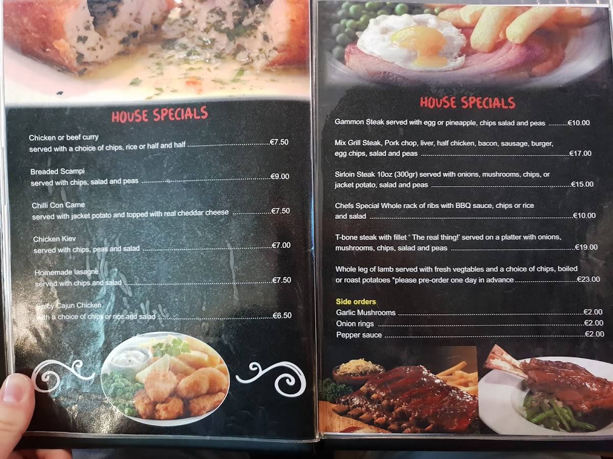 Menu at Yorkshire Pride 1 pub & bar, Benidorm