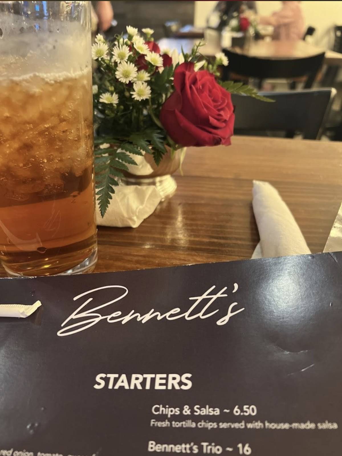 Menu at Bennett’s Casual Dining restaurant, Sherwood