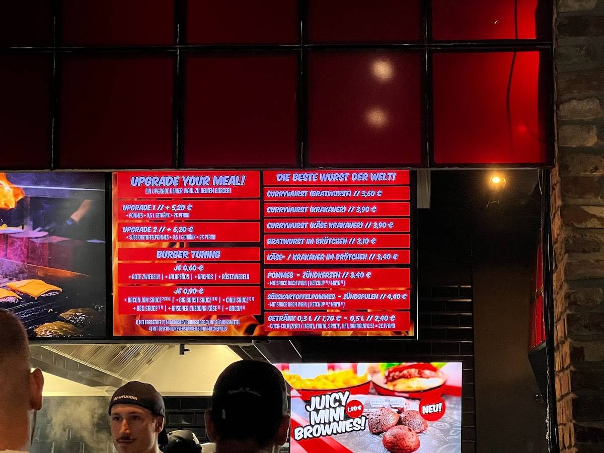 Speisekarte von Big Boost Burger restaurant, Dortmund